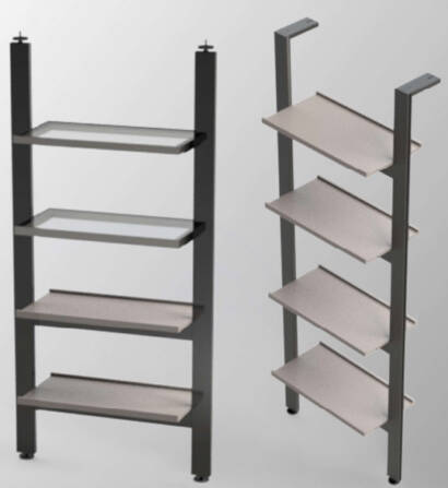 Fly Aluminum Freestanding Shelf System | Modern Storage